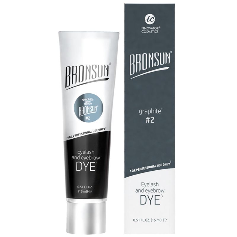 Bronsun Eyelash And Eyebrow Dye - Graphite #2 15ml - The Beauty Lounge